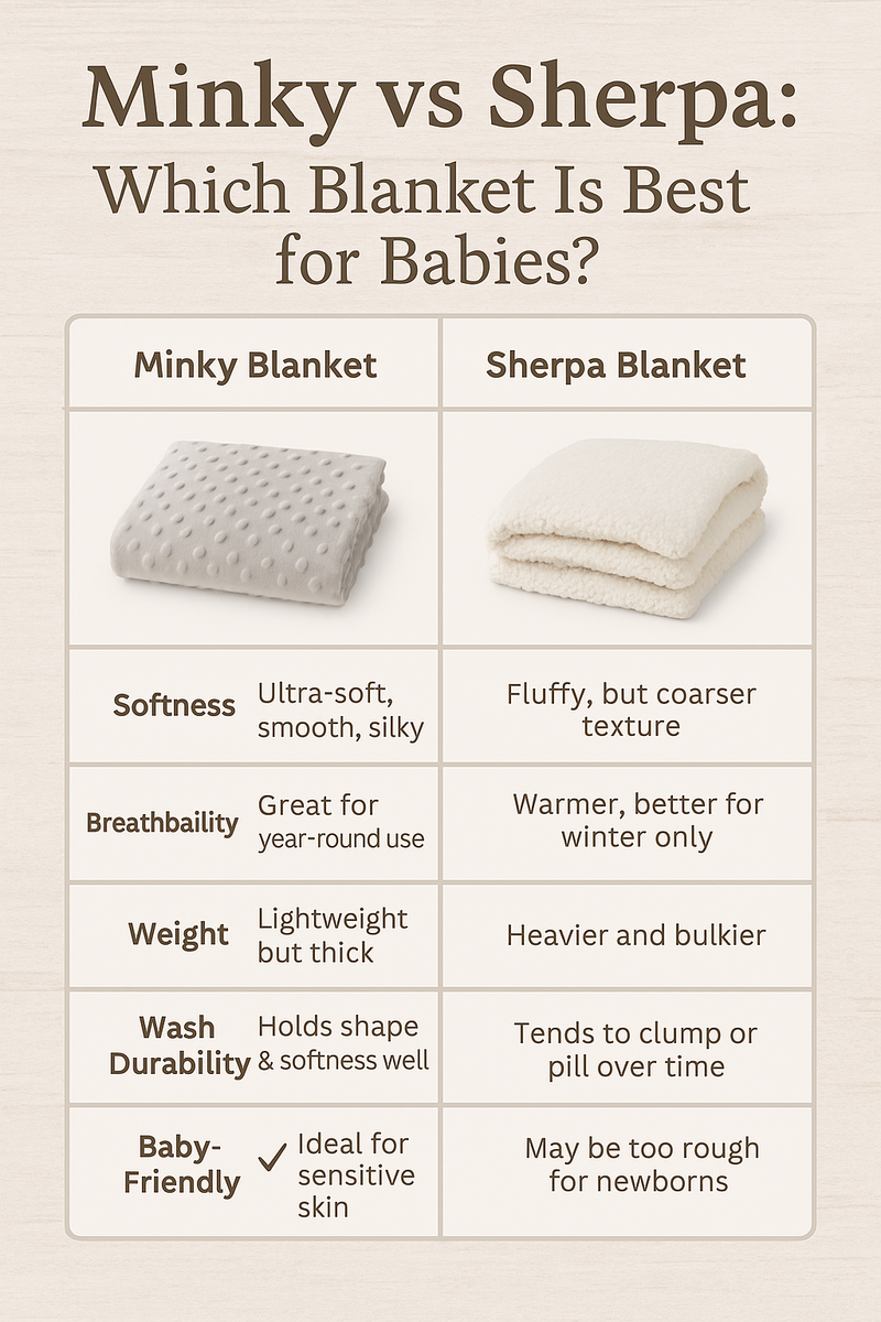 🛏️ Minky vs Sherpa: Which Blanket Is Best for Babies? | Baby Want Designs